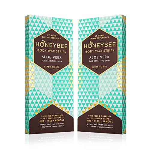 Body Wax Strips - Aloe Vera (Pack of 2) – Honeybee Wax